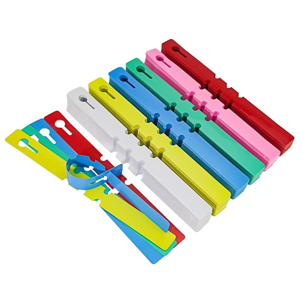 100 Pcs 21x2cm PVC trees plants Loop labels lanyards labeling tool ...