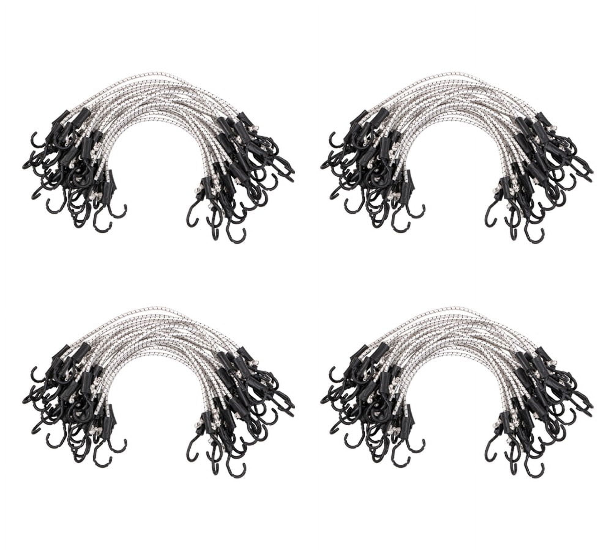 (100 Pcs) 24” Heavy Duty Adjustable Bungee Cords with hook ...
