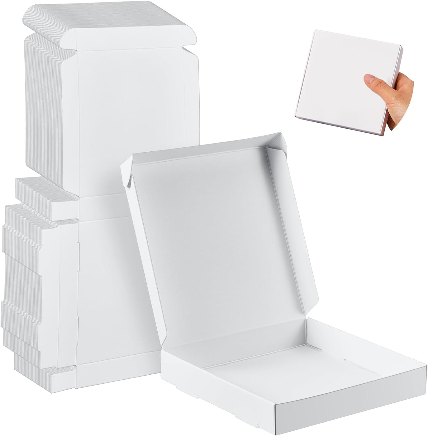 100 Pcs 4.7 x 4.7 Inch Mini Pizza Boxes Small Pizza Boxes Cardboard ...