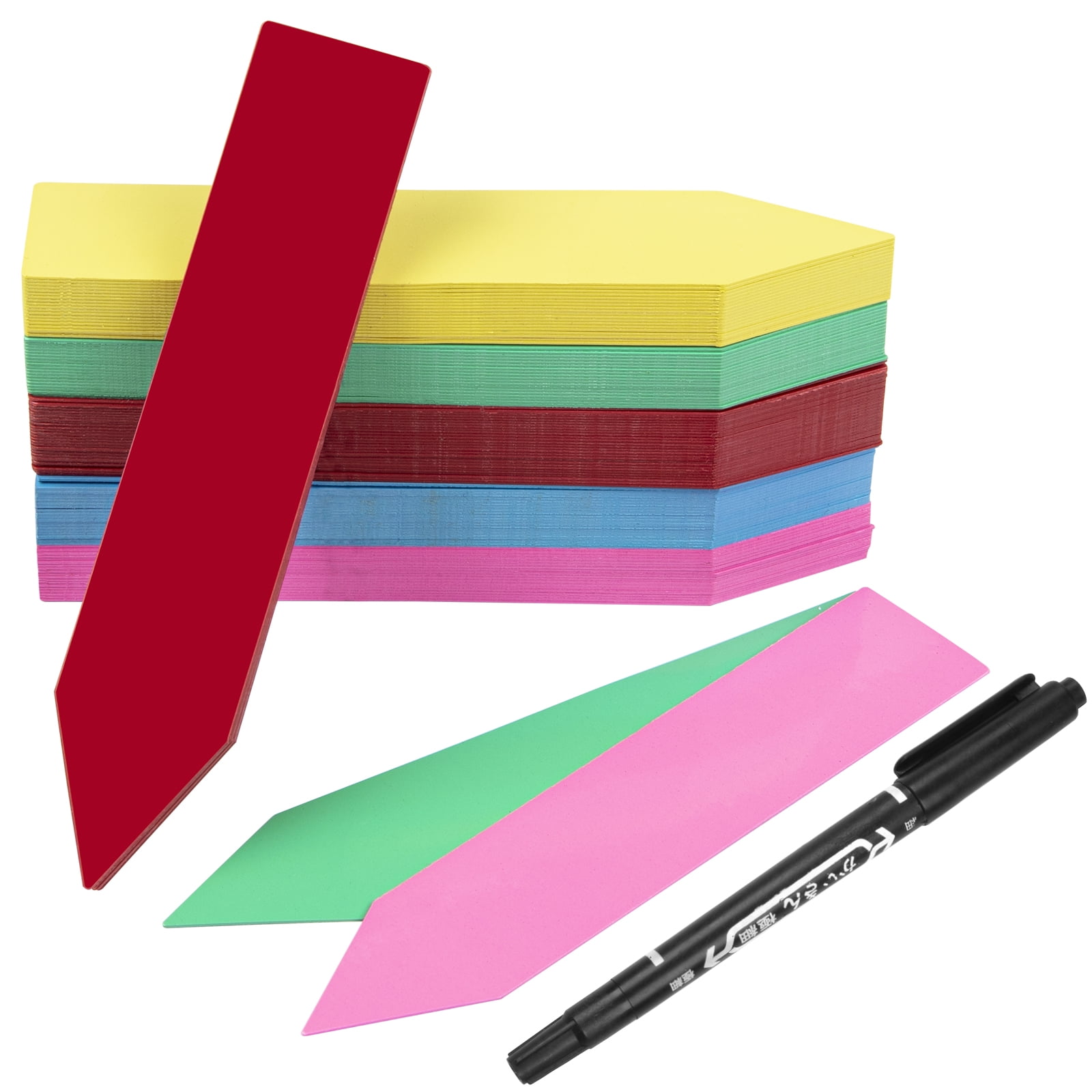 100 Pcs 4 inch Plastic Plant Labels for Seedling Waterproof Plant ...