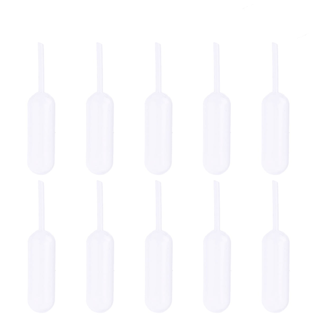 100 Pcs 4ml Disposable Plastic Long Column Liquid Dropper Pasteur ...