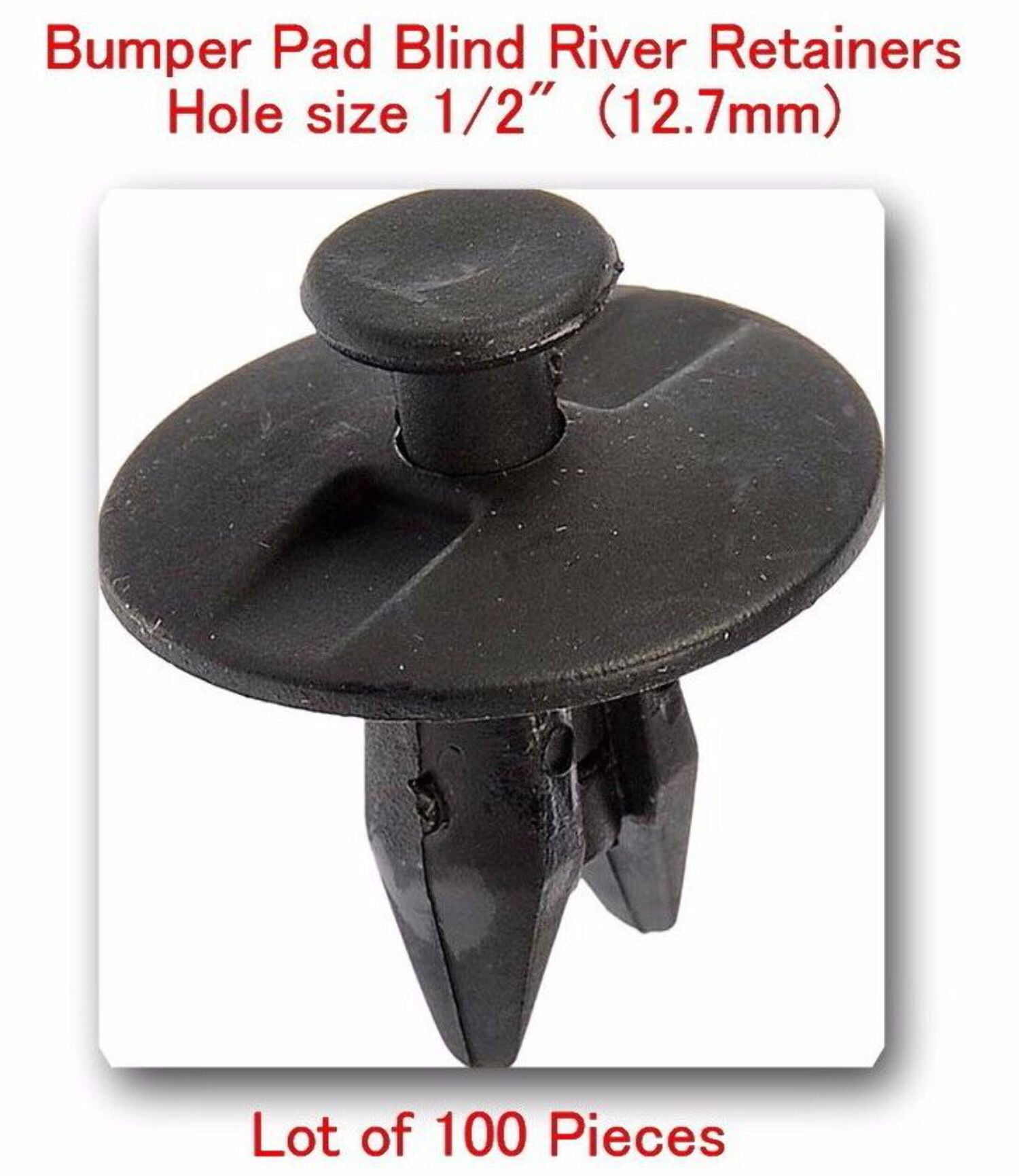 100 Pcs #5672 Bumper Pad Blind Rivet Retainers Hole size 1/2" 12.7mm ...