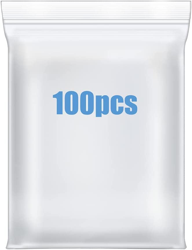 100 Pcs 6" x 9" Plastic Bags Thick 4 Mil Clear Resealable Zip Seal Lock ...