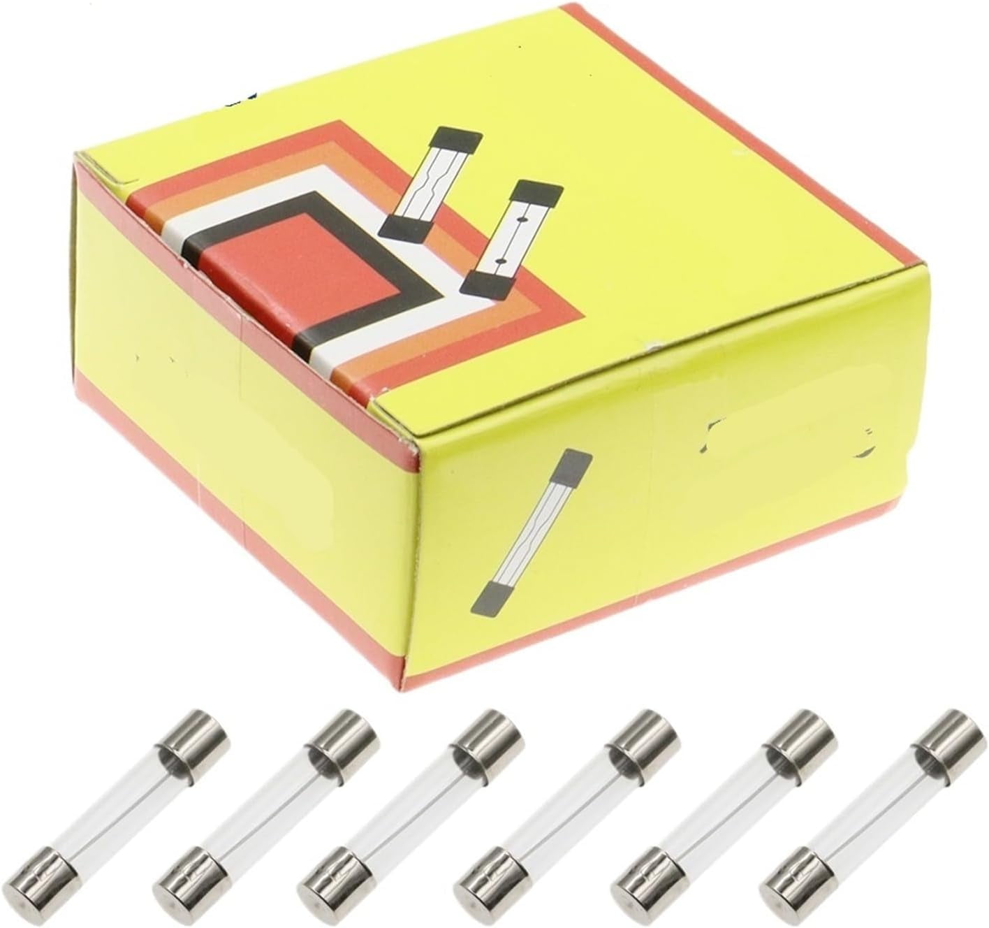 100 Pcs 6X30MM Fast-Acting Glass Fuse 6 * 30mm 250V 0.5A 1A 2A 3A 4A 5A 6A 8A 10A 15A 20A 25A ...