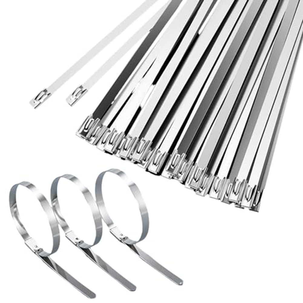 100 Pcs 6in 304 Stainless Steel Vent Wrapped Metal Self-Locking Awning ...