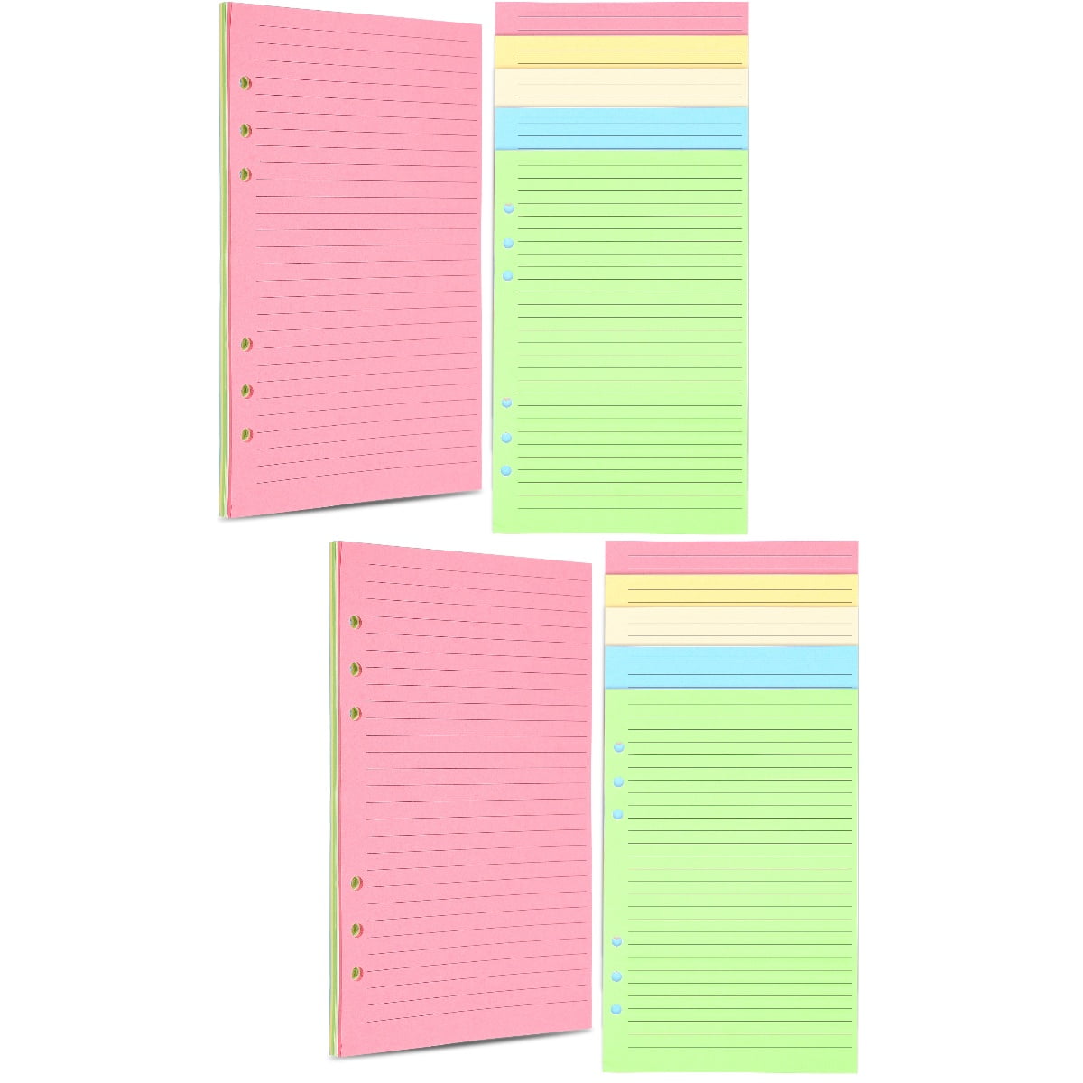 100 Pcs A5 Filler Paper Planner Refill Paper Loose Leaf Binder Paper ...
