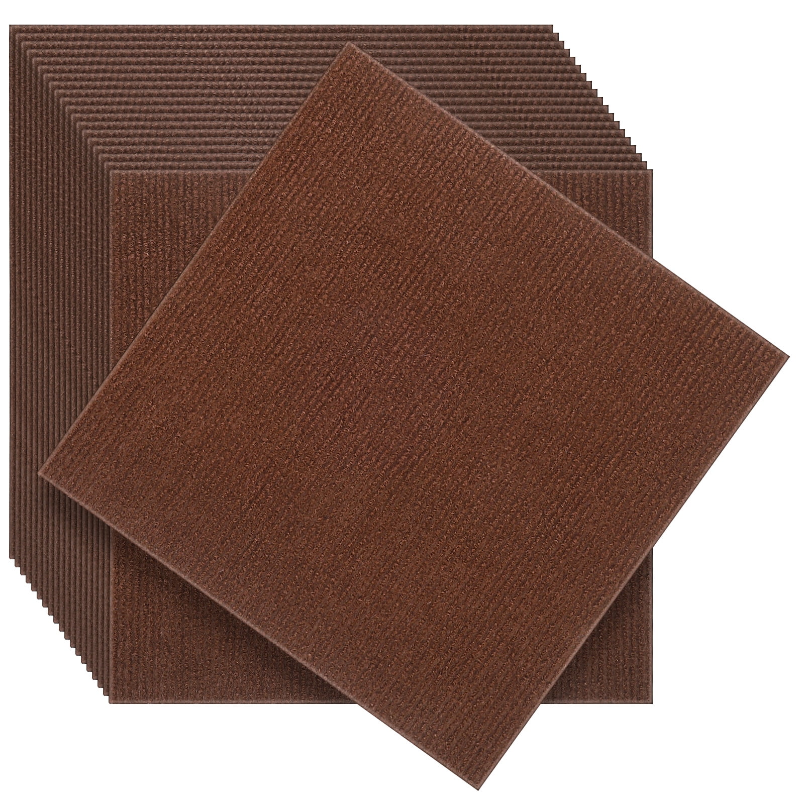 100 Pcs Adhesive Carpet Squares, 30x30cm Floor Mats for Bedroom Luxury ...