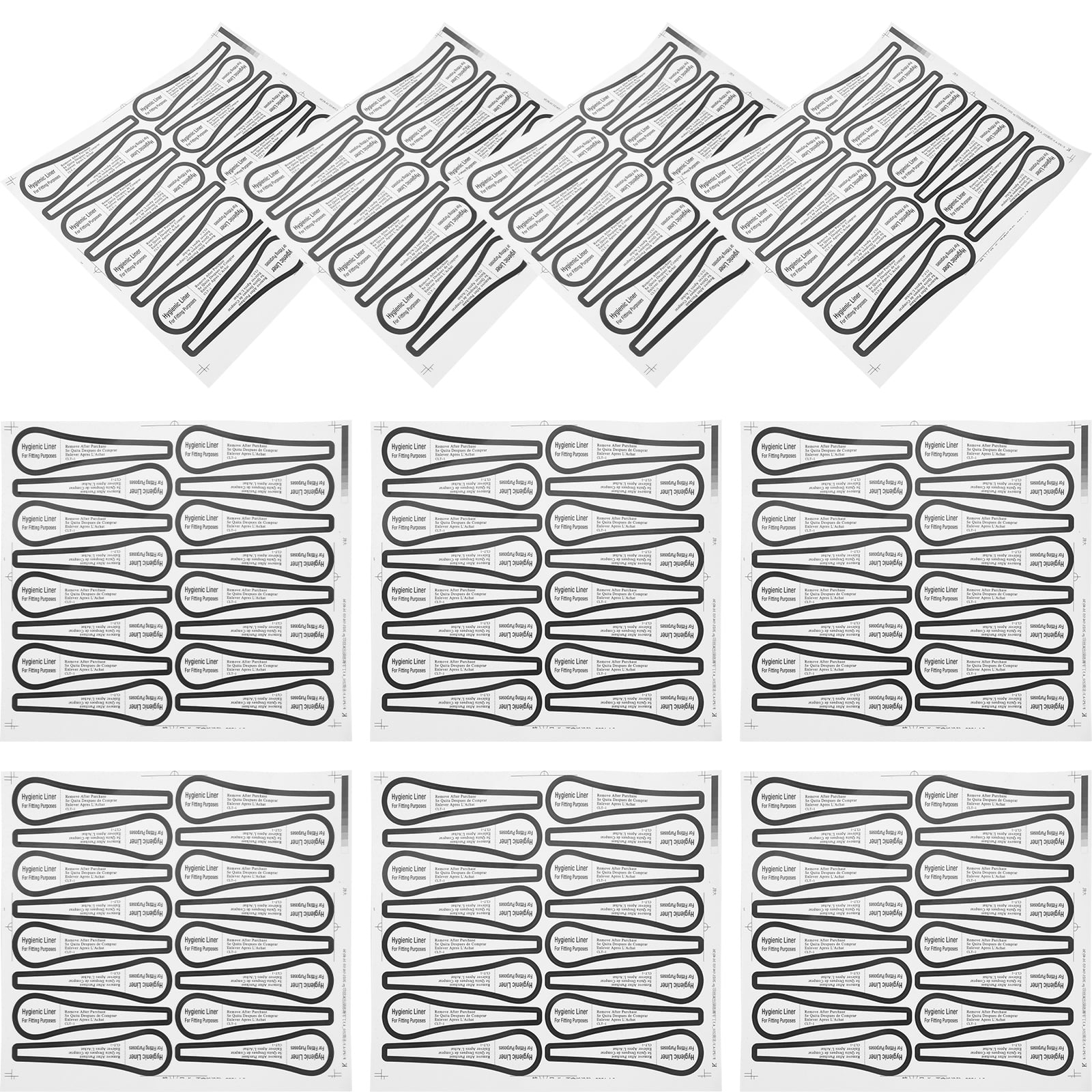 100 Pcs Adhesive Lingerie Panty Liner Swimwear Protective Decal Sticker ...
