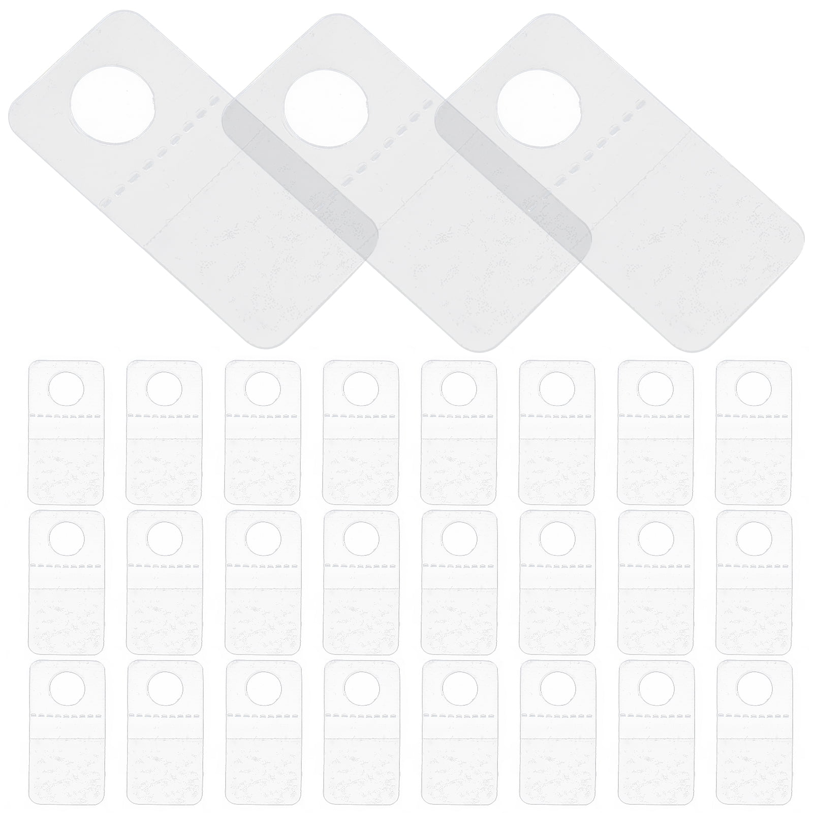 100 Pcs Aircraft Hole Hook Hanger Clear Hanging Tabs Adhesive Picture ...