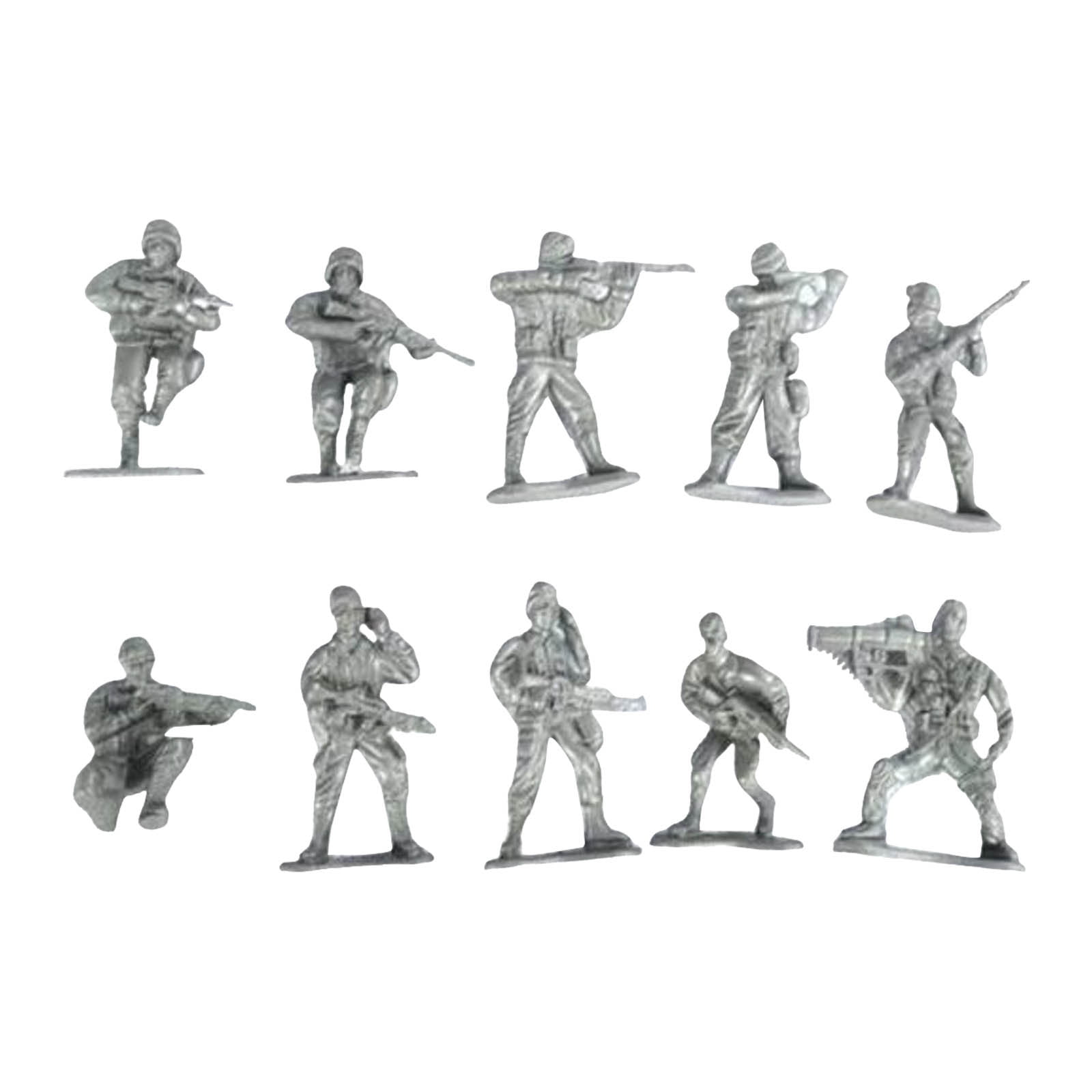 100 Pcs Army Men Toy Figures - 2 Inch Plastic Soldiers Set for Kids ...