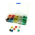 100 Pcs Assorted Car Mini Low Profile Fuses Box Kit 5 7.5 10 15 20 25 ...