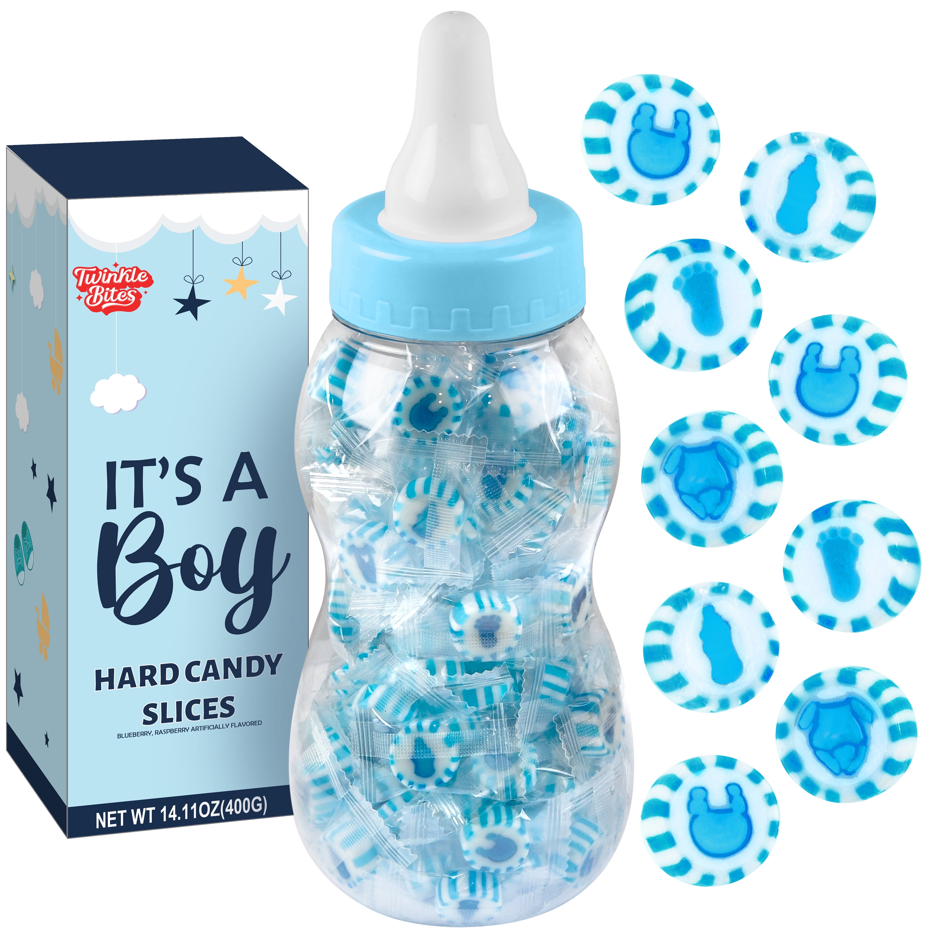 100 Pcs Baby Shower Blue Candy - Individually Wrapped - Packed In A ...