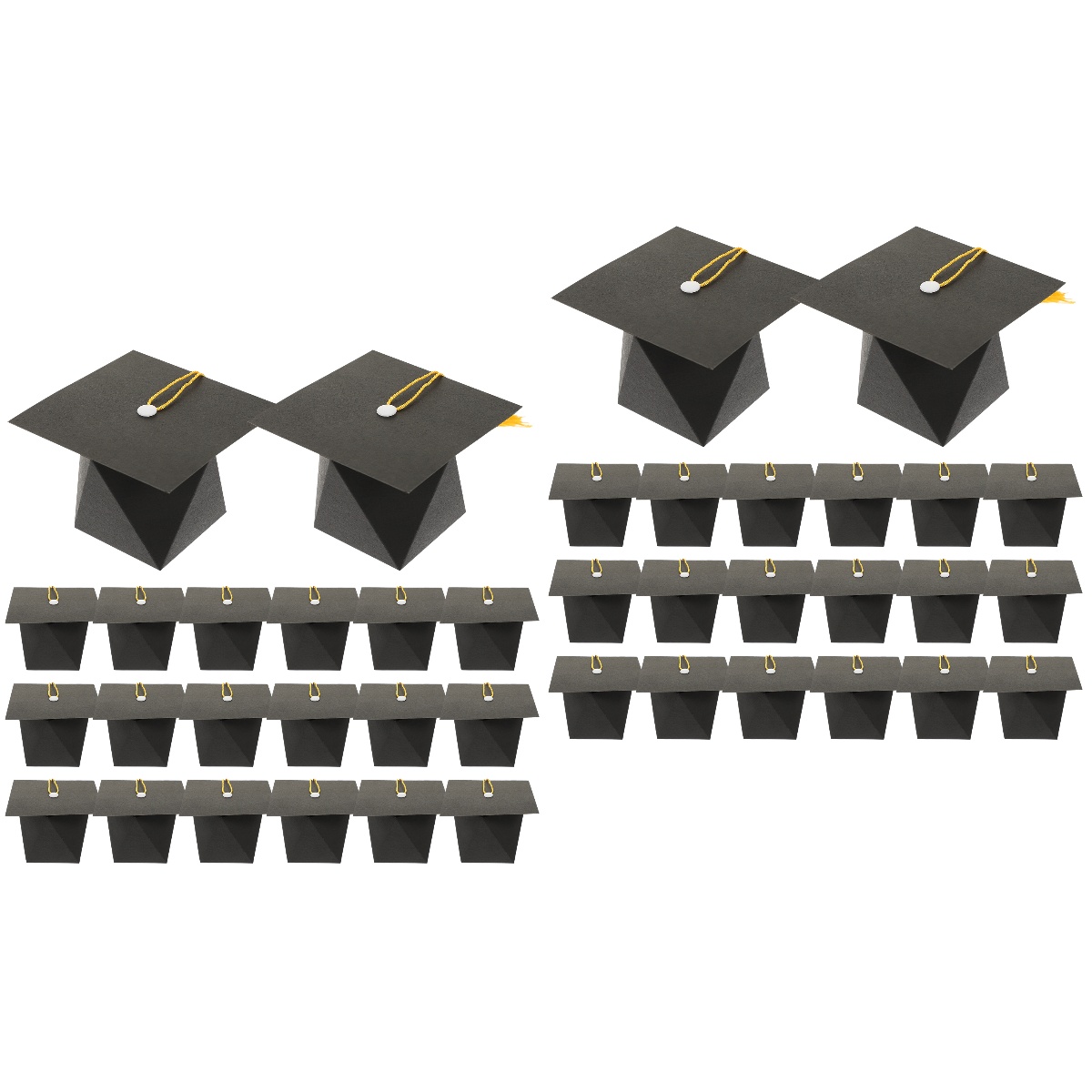100 Pcs Bachelor Hat Packing Box Decor Graduation Party Favor Boxes ...