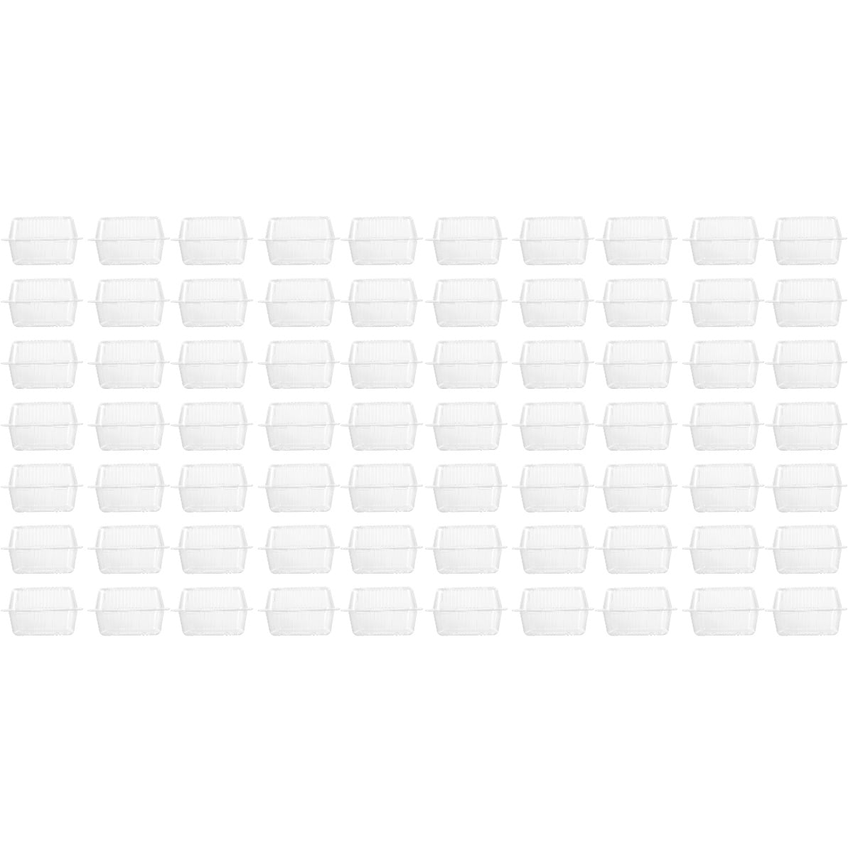 100 Pcs Bakery Boxes Cake Containers Plastic Disposable Dessert Trays ...
