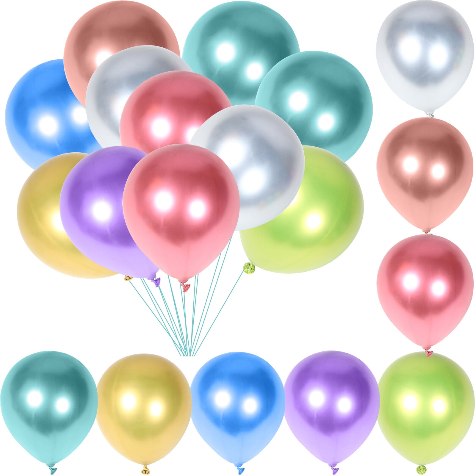 100 Pcs Balloon Ornament Decor Birthday Balloons Decoration 30 Party ...