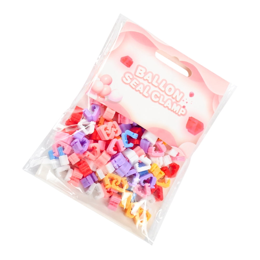 100 Pcs Balloon Seal Clip Clips Tie Sealing Balloons Accessories ...