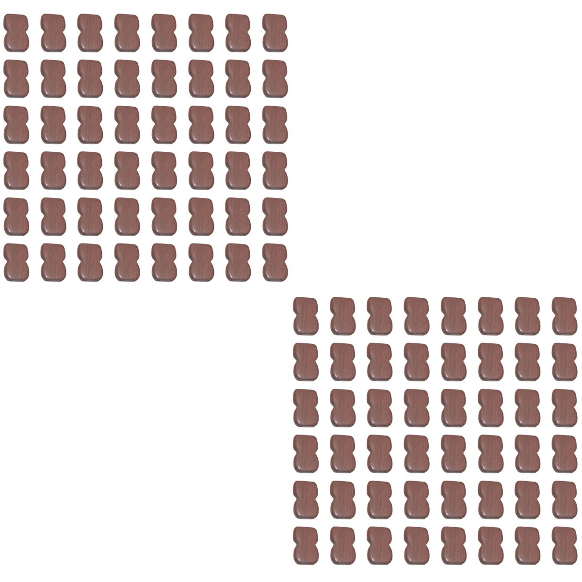 100 Pcs Bamboo Made Cushion Parts Breathable Cooling Seat Mat Fittings ...