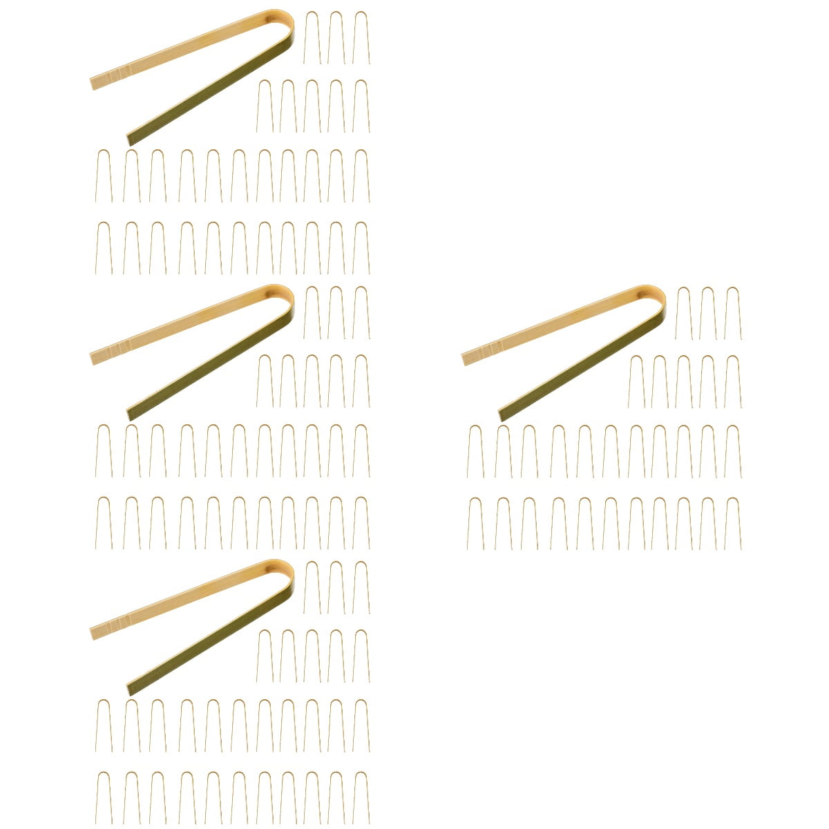 100 Pcs Bamboo Tweezers for Kids Fine Motor Training Tweezers Kids ...