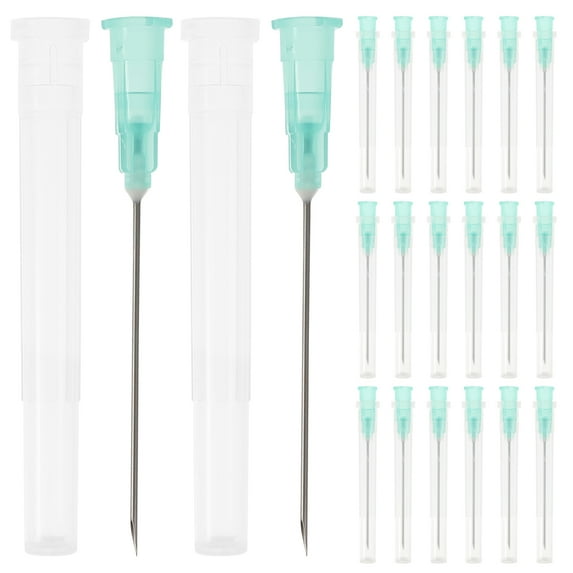 100 Pcs Bevel Tip Needle Dispensing Needles for Labs Experiment Metal ...