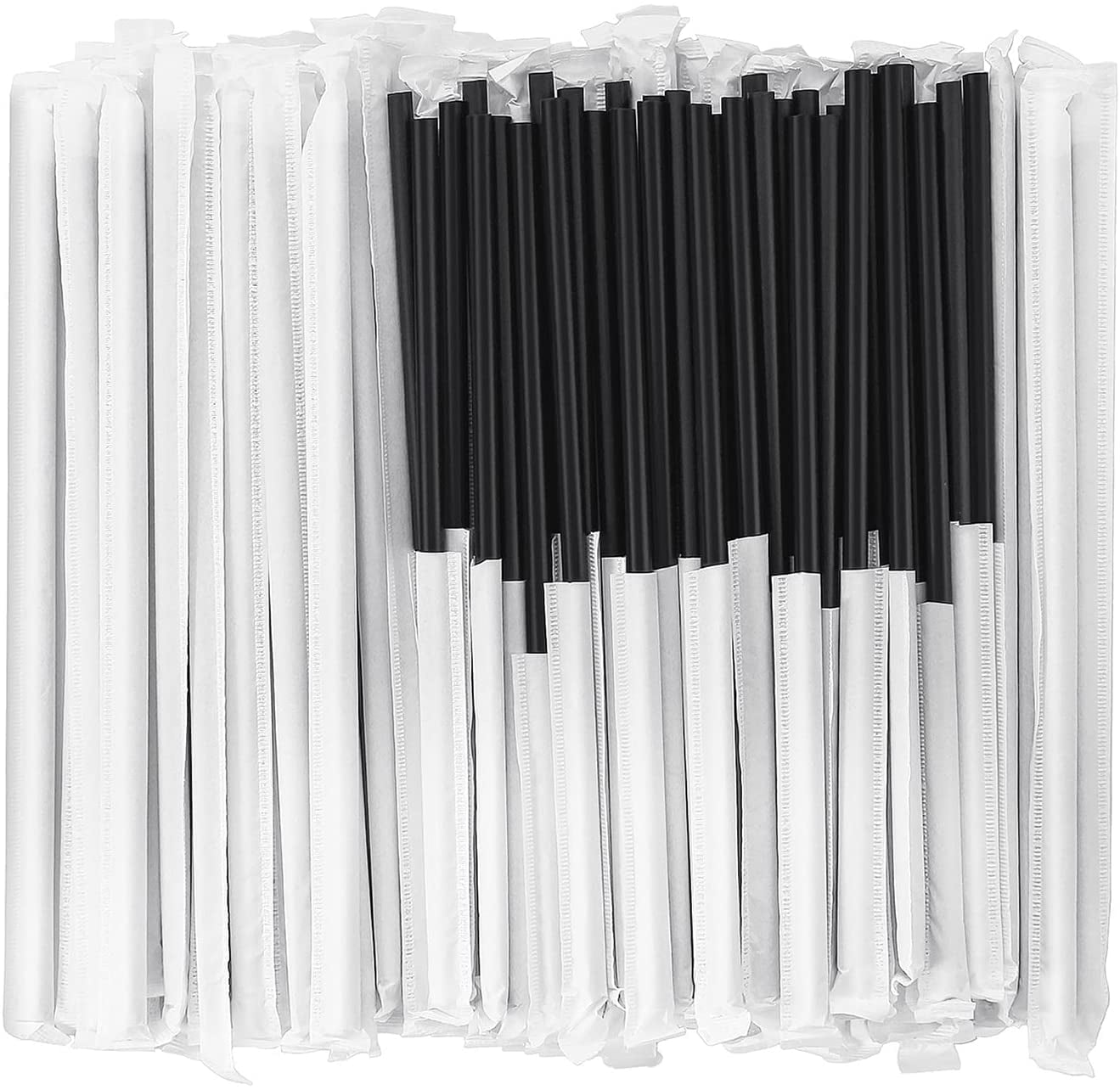100 Pcs] Biodegradable Compostable Individually Wrapped Straws - PLA ...