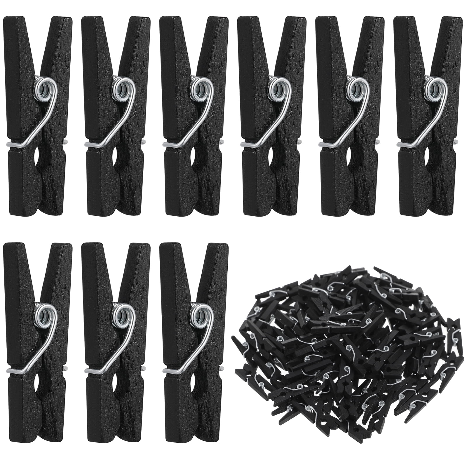 100 Pcs Black Pegs for Grid Boards Mini Clip Hanging Photos DIY Collage ...