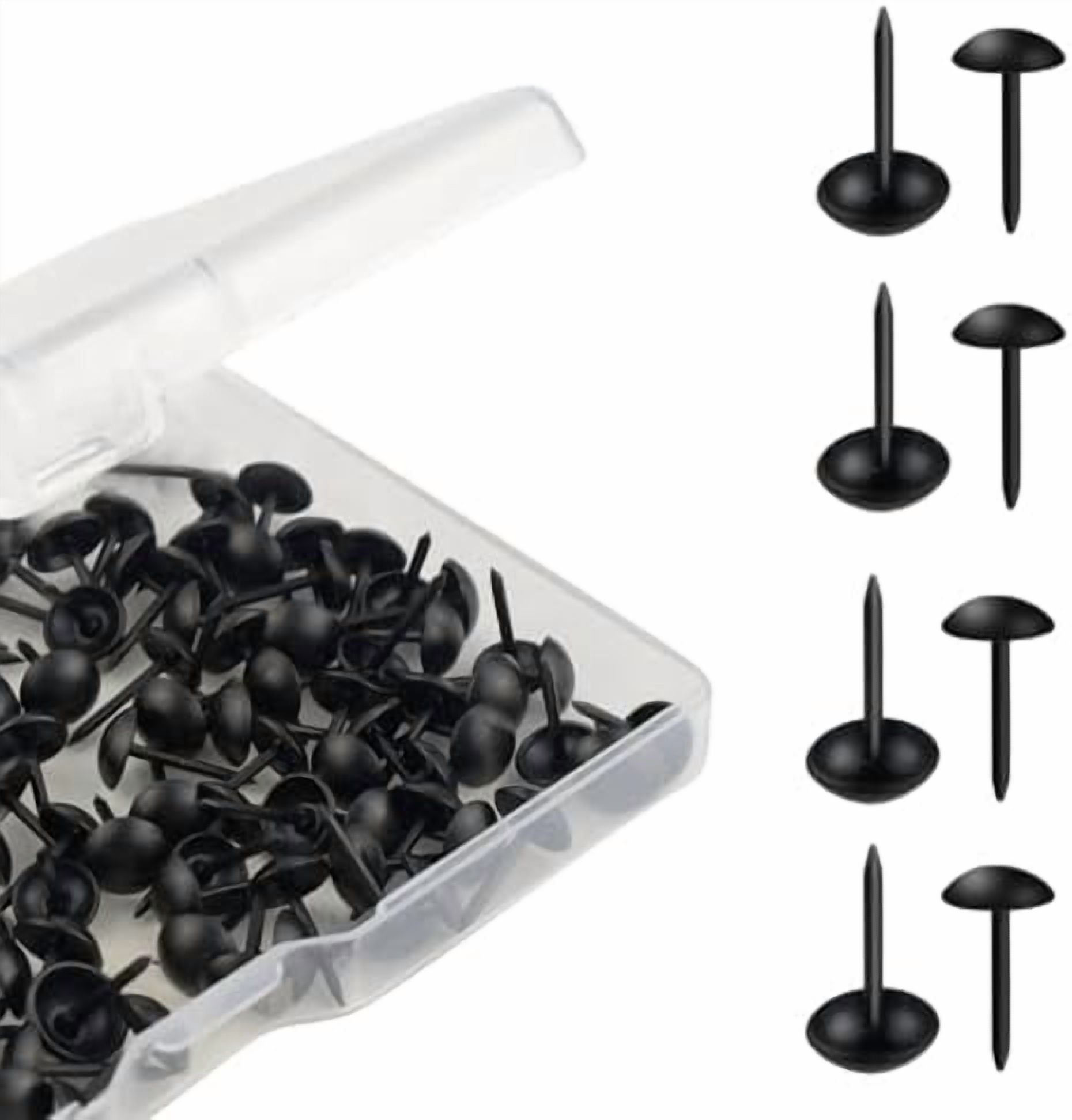 100 Pcs Black Upholstery Tacks Furniture Tacks Decorative Upholstery ...