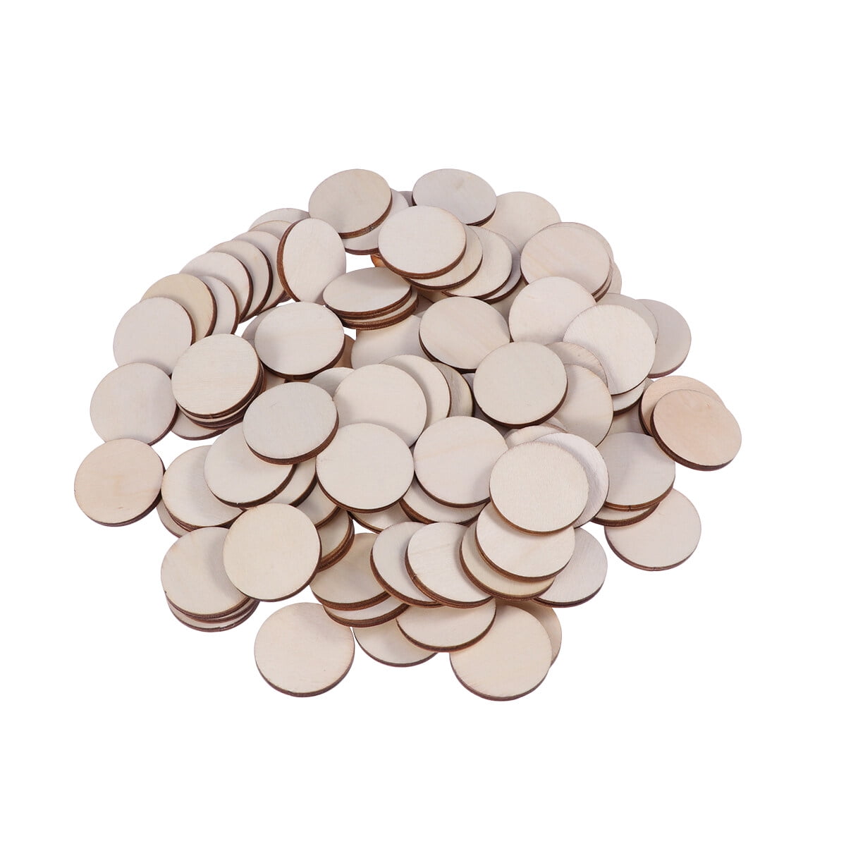 100 Pcs Craft Blanks Circle Cutout Paint on Coffee Table Decor ...