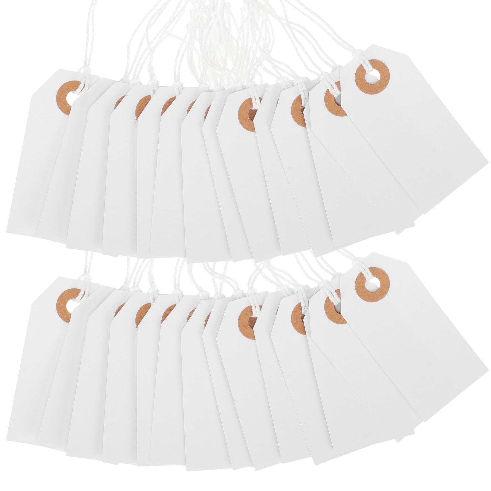 100 Pcs Blank Label Hang Tag Price Tags Labels Jewelry Clothing and ...