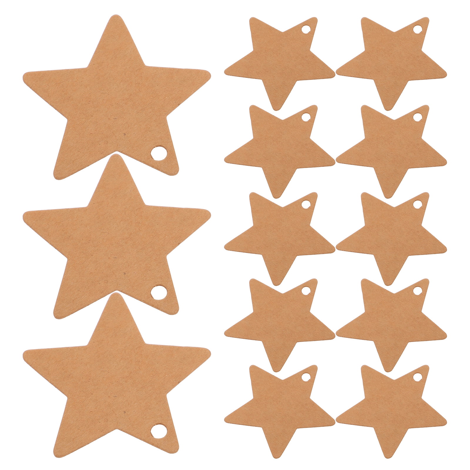 100 Pcs Blank Star Shaped Tags Birthday Gift Decor with Cover Slot Logo ...
