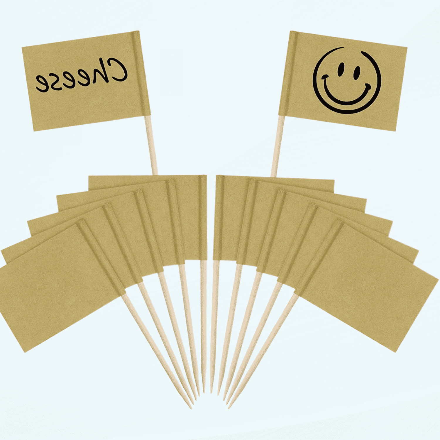100 Pcs Blank Toothpick Food Flags for Buffets to Write On, Party Food ...