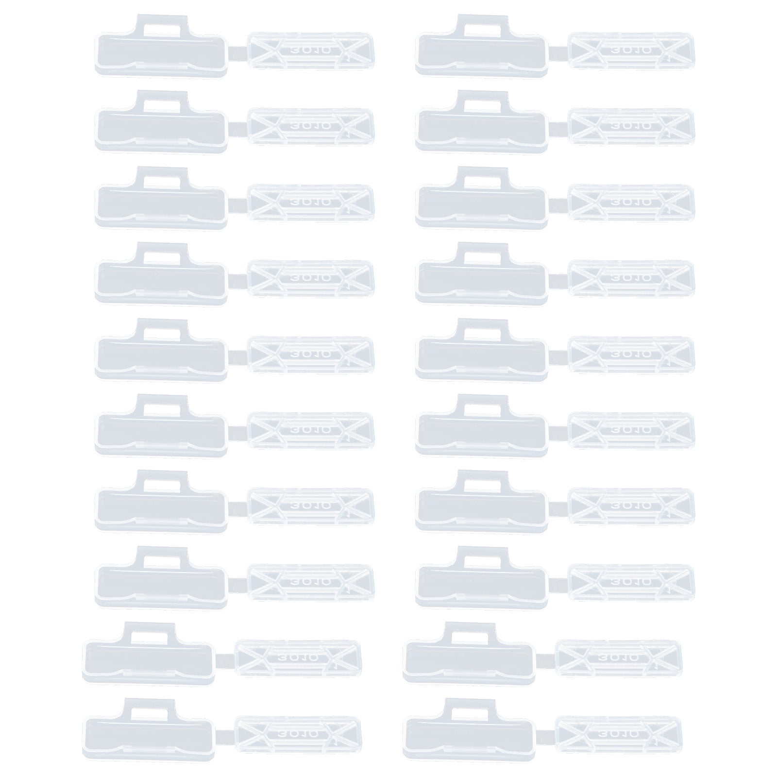 WHAMVOX 100Pcs Plastic Cable Label Sign Identification Case for Wiring ...