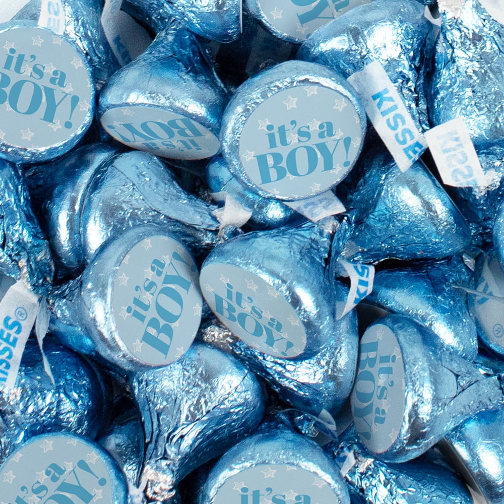 90 Pcs Blue It's a Boy Baby Shower Candy Party Favors Milk Chocolate ...
