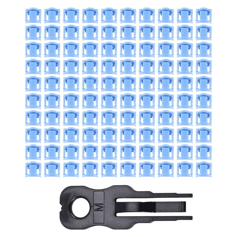 100 Pcs Blue RJ45 Port Ethernet LAN Hub Anti Dust Cover Plug Cap ...