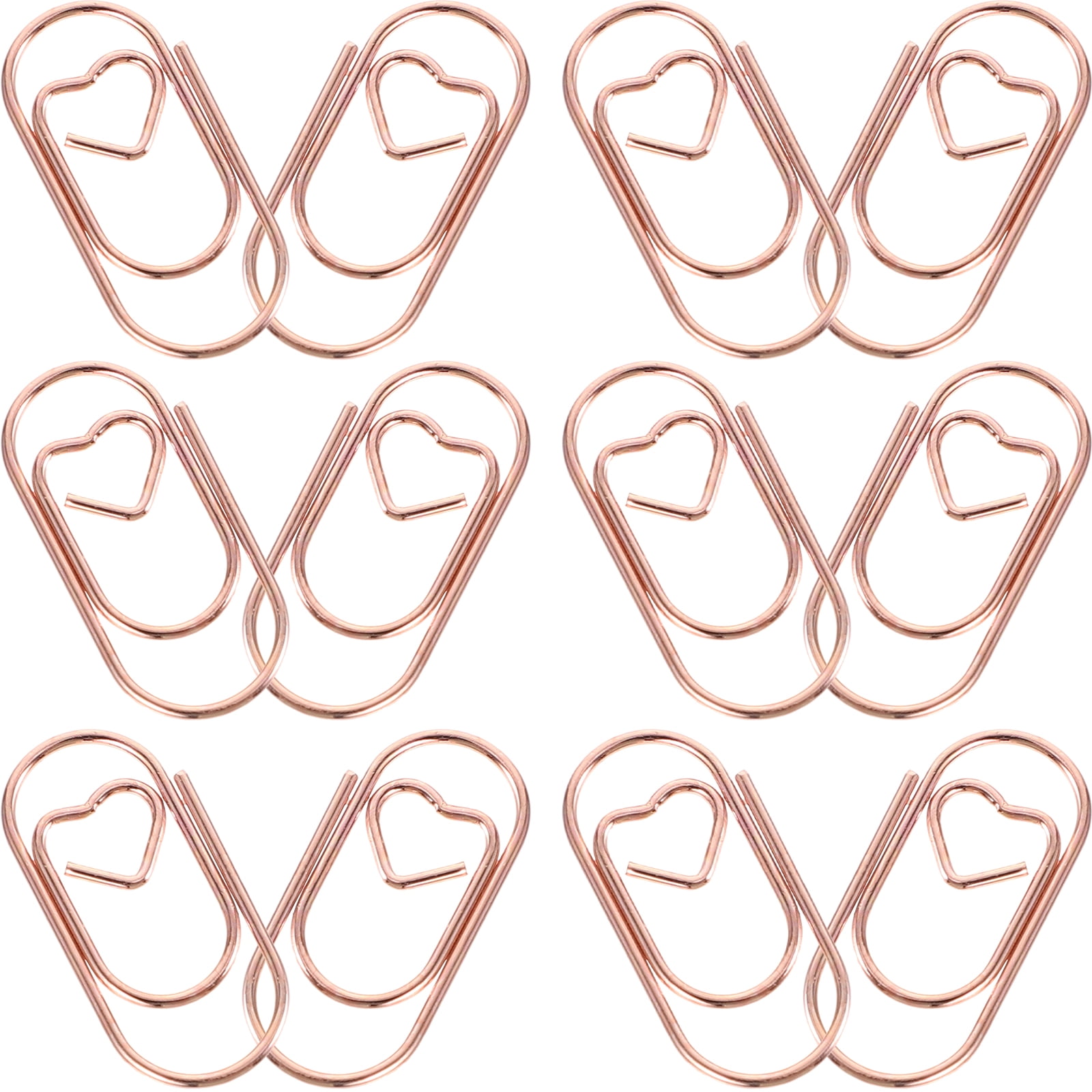 Leifggao 100Pcs Mini Paper Clips Document Multi-use Paper Clips Metal ...