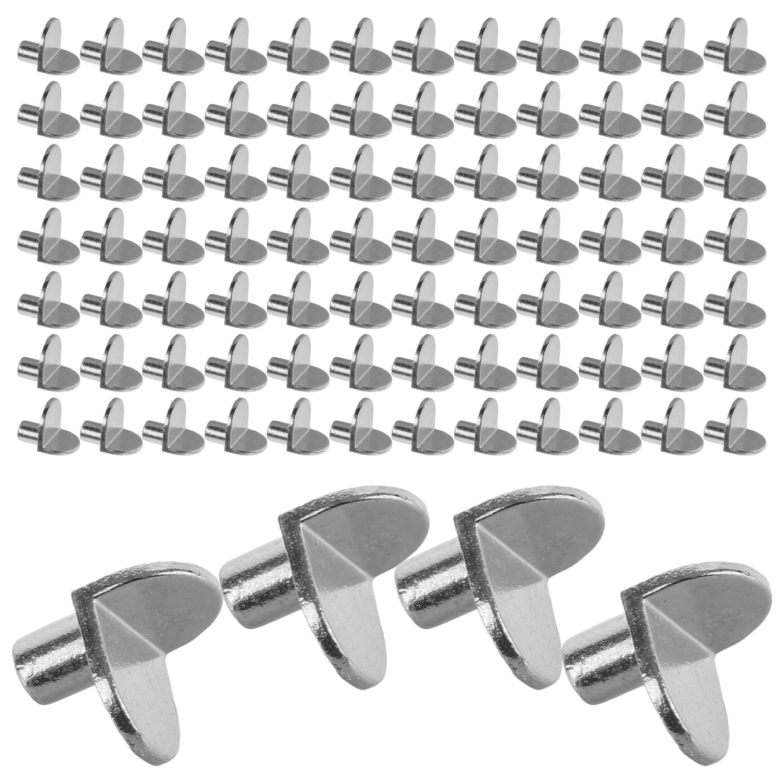 100 Pcs Bookshelf Bookshelfs Pegs for Shelves Cabinet Pin Wood Shelving ...