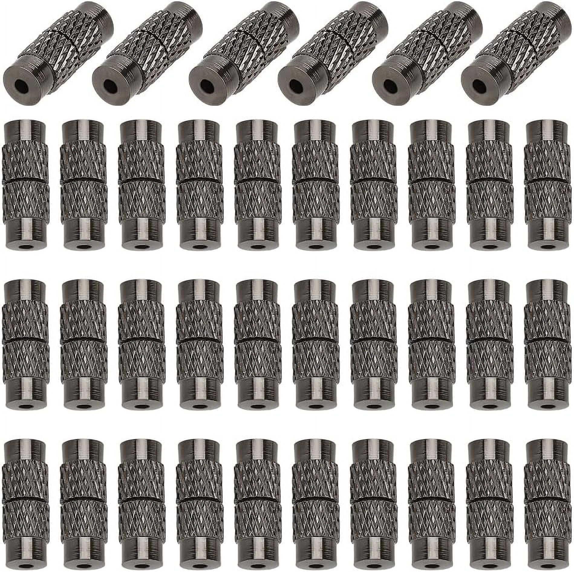 100 Pcs Brass Screw Twist Clasps 12x4mm Gunmetal Column Screw Twist ...
