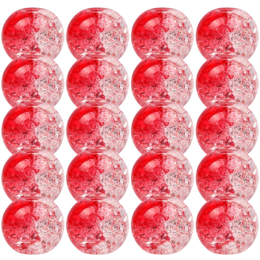 100 Pcs Burst Crack Round Beads Bracelet Material DIY Jewelry Making ...
