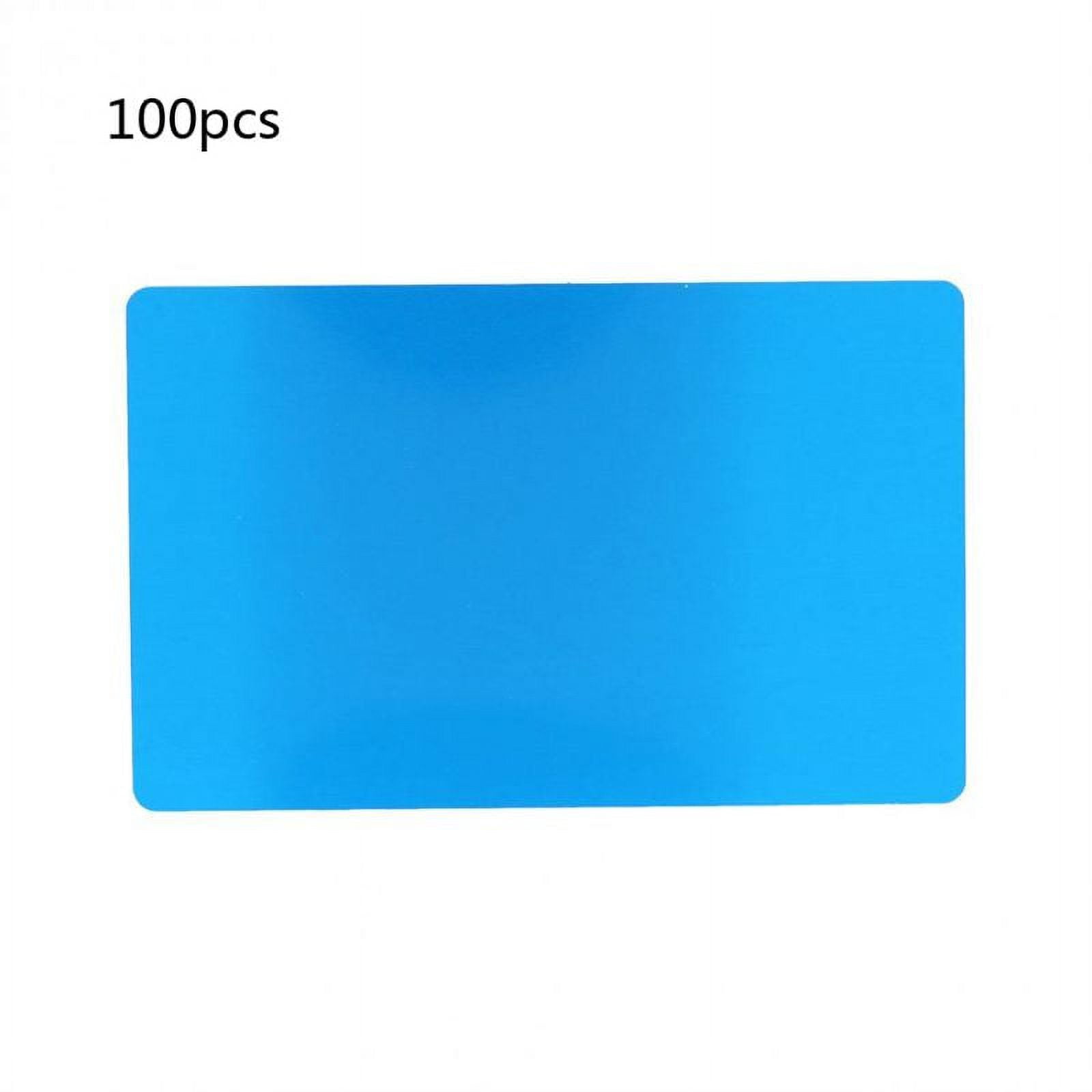 100 Pcs Business Cards Blanks Aluminum Blanks Name Card for Engraving ...