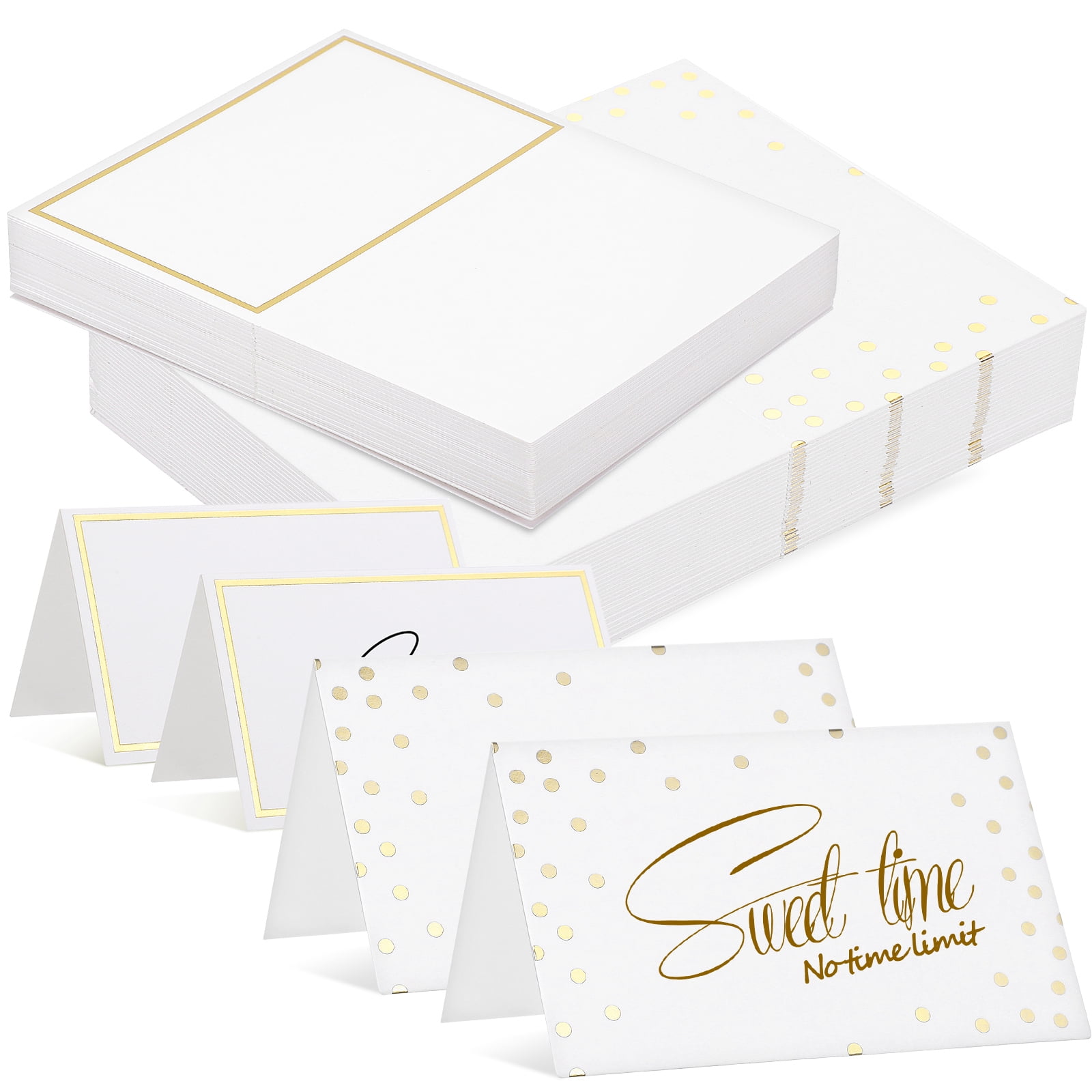 100 Pcs Business Cards Wedding Seating Desk Sign Place Dining Table ...