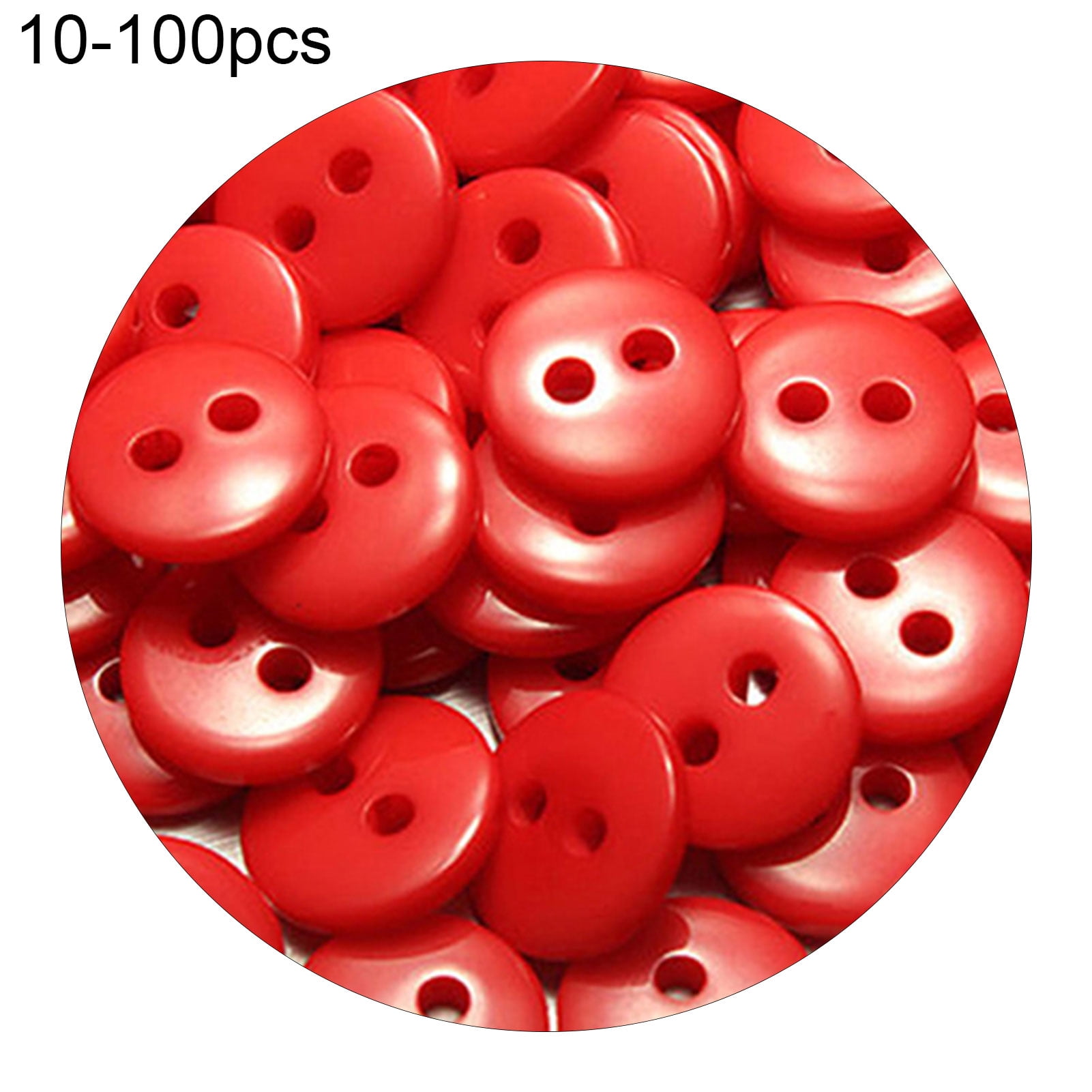 100 Pcs Button Assorted Candy Color Round DIY Crafts Children's Manual ...