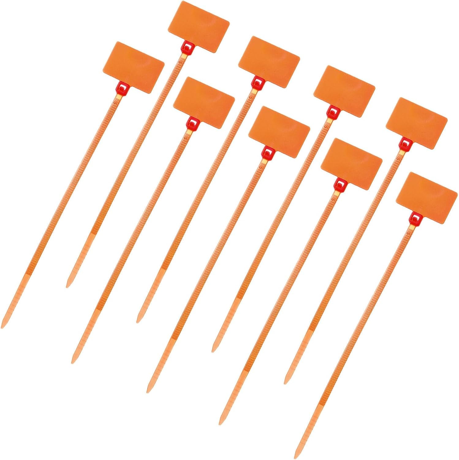 100 Pcs Cable Label Marker Tags, Nylon Cable Zip Tie Tags 8.7 Inch ...
