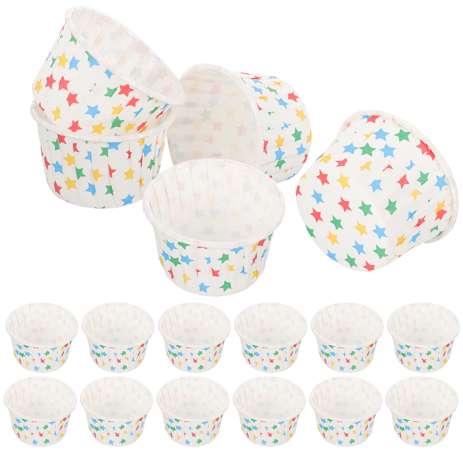 100 Pcs Cake Cups Dessert Paper Holders Versatile Cups 6.7x6.7cm ...