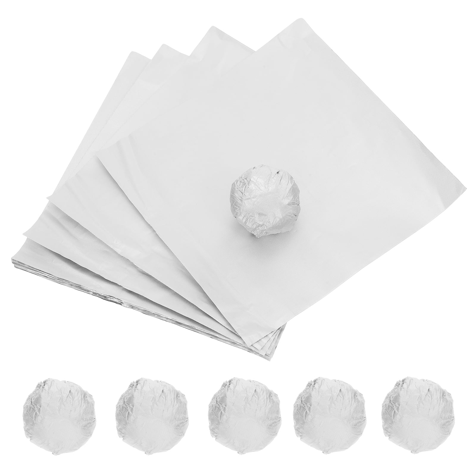 100 Pcs Candy Wrappers Chocolate Wrapping Paper Bar Foil Candies Silver ...