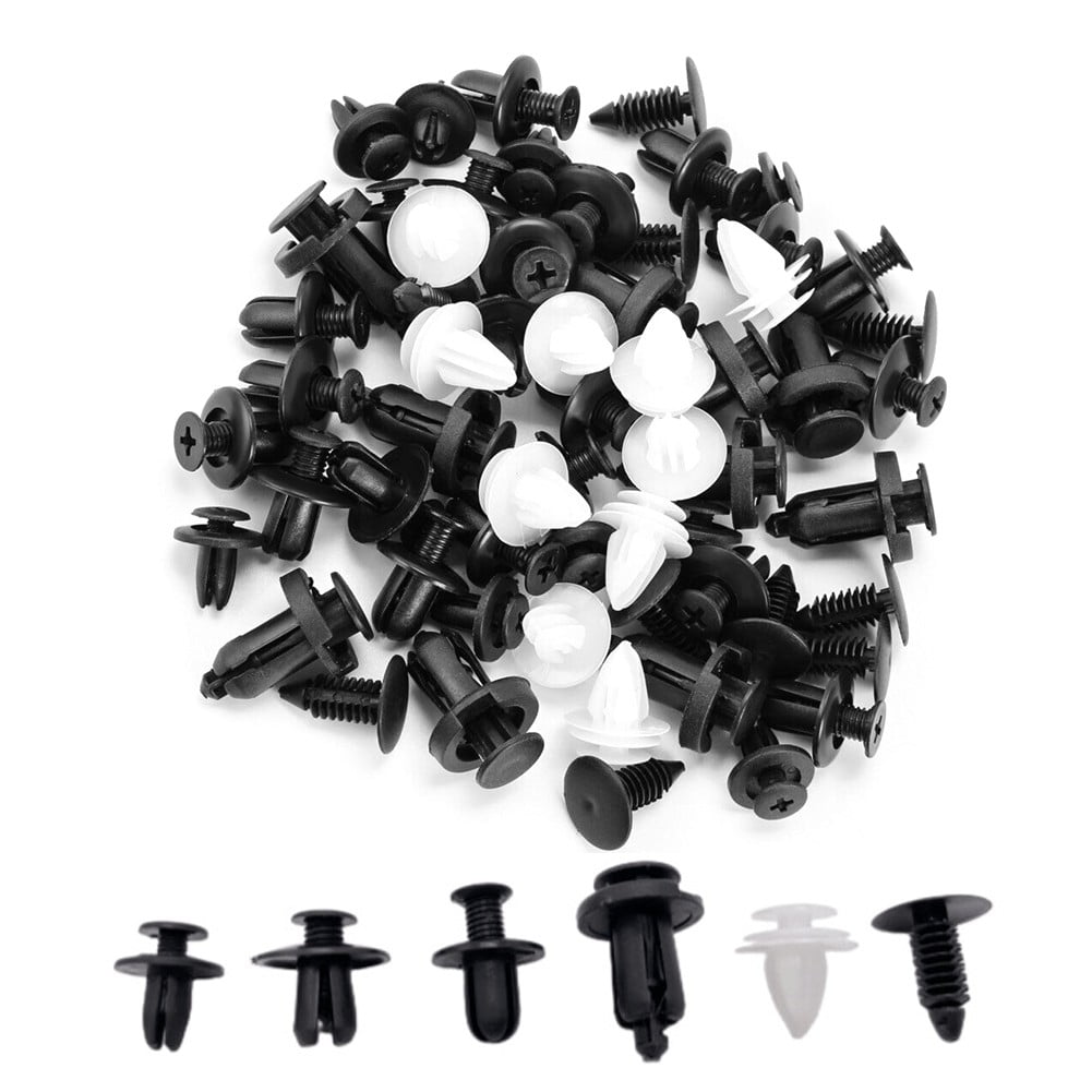 100 Pcs Car Trim Clips Door Panel Retainer Fastener Push Set - Walmart.com