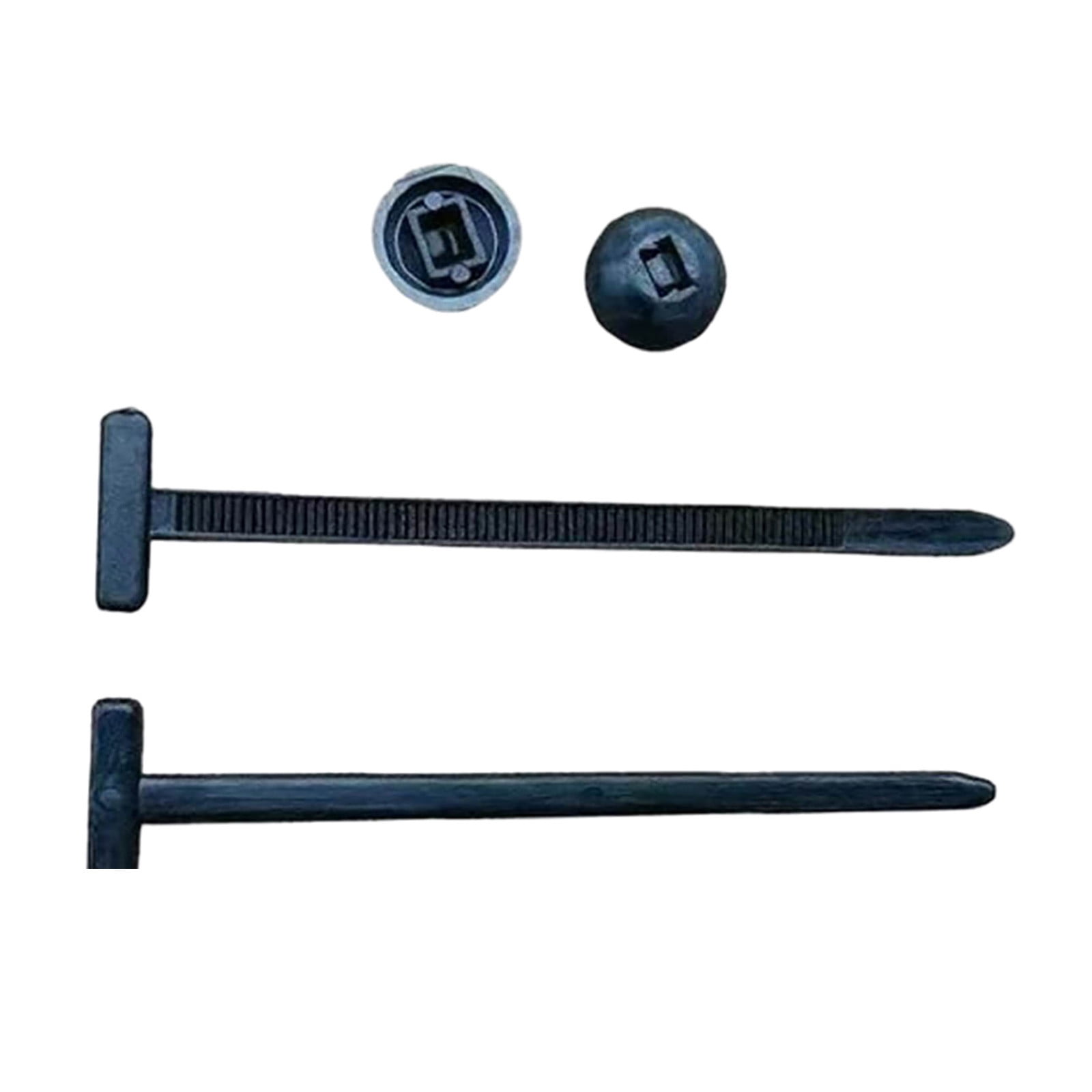 100 Pcs Car Wire Tie Straps Nylon Push Mount Clips Cable Tie Fixed ...