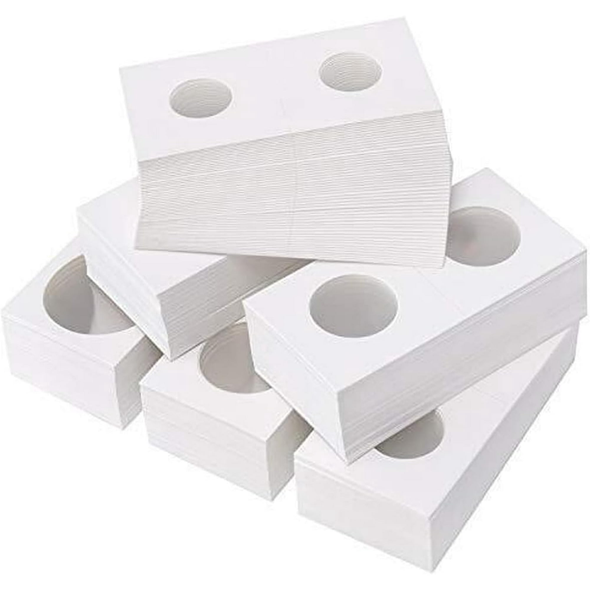 100 Pcs Cardboard Coin Holder Flip Assortment 2x2 Inch Collection Paper ...