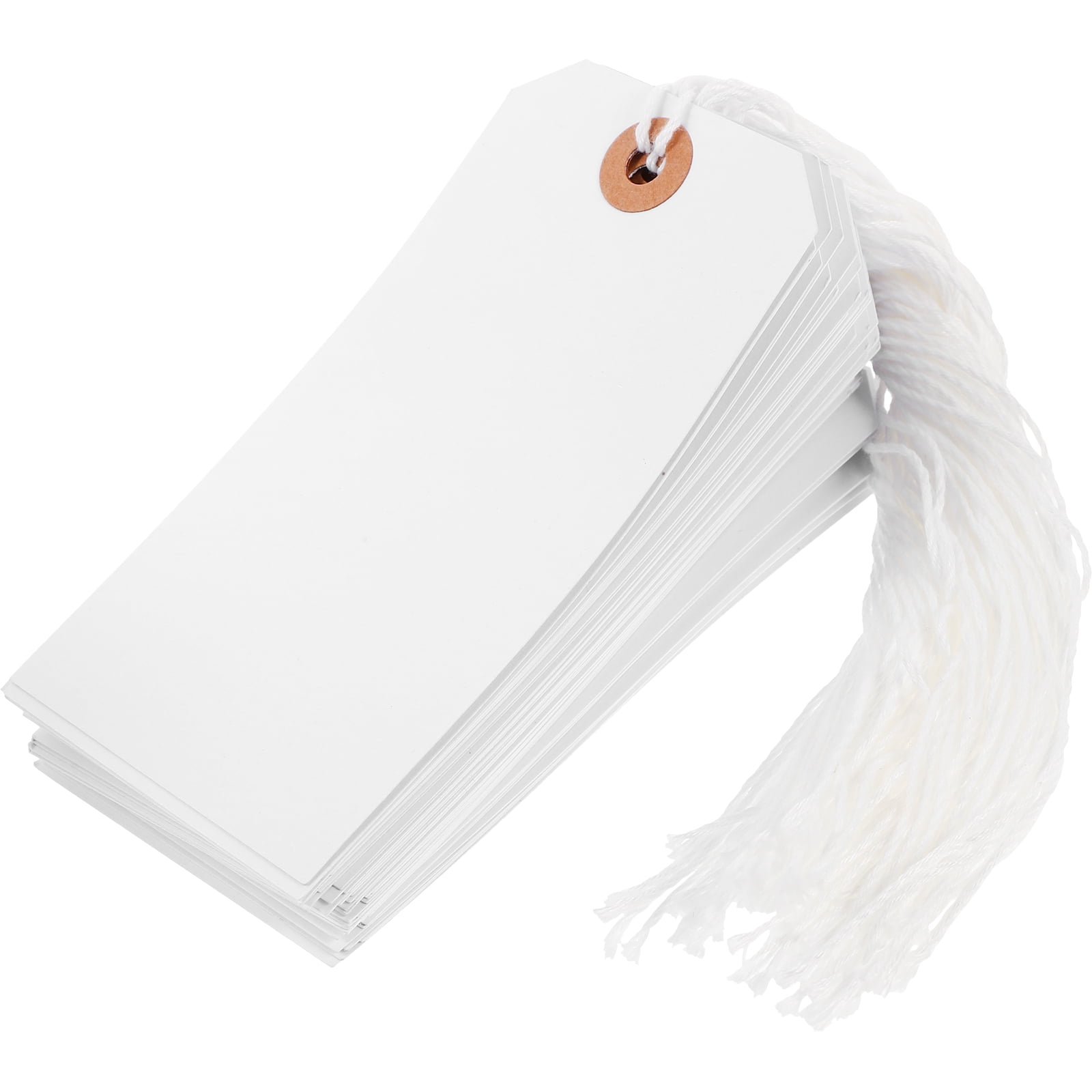 100 Pcs Cards Paper Tags Price Tags for Retail Tags for Labeling White ...