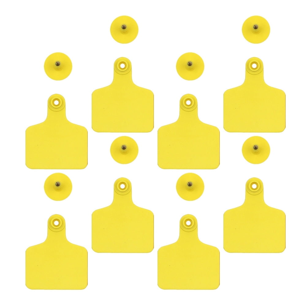 100 Pcs Cattle Ear Tag Goat Ear Tags for Calf Sheep Pig Deer Ear Tags ...