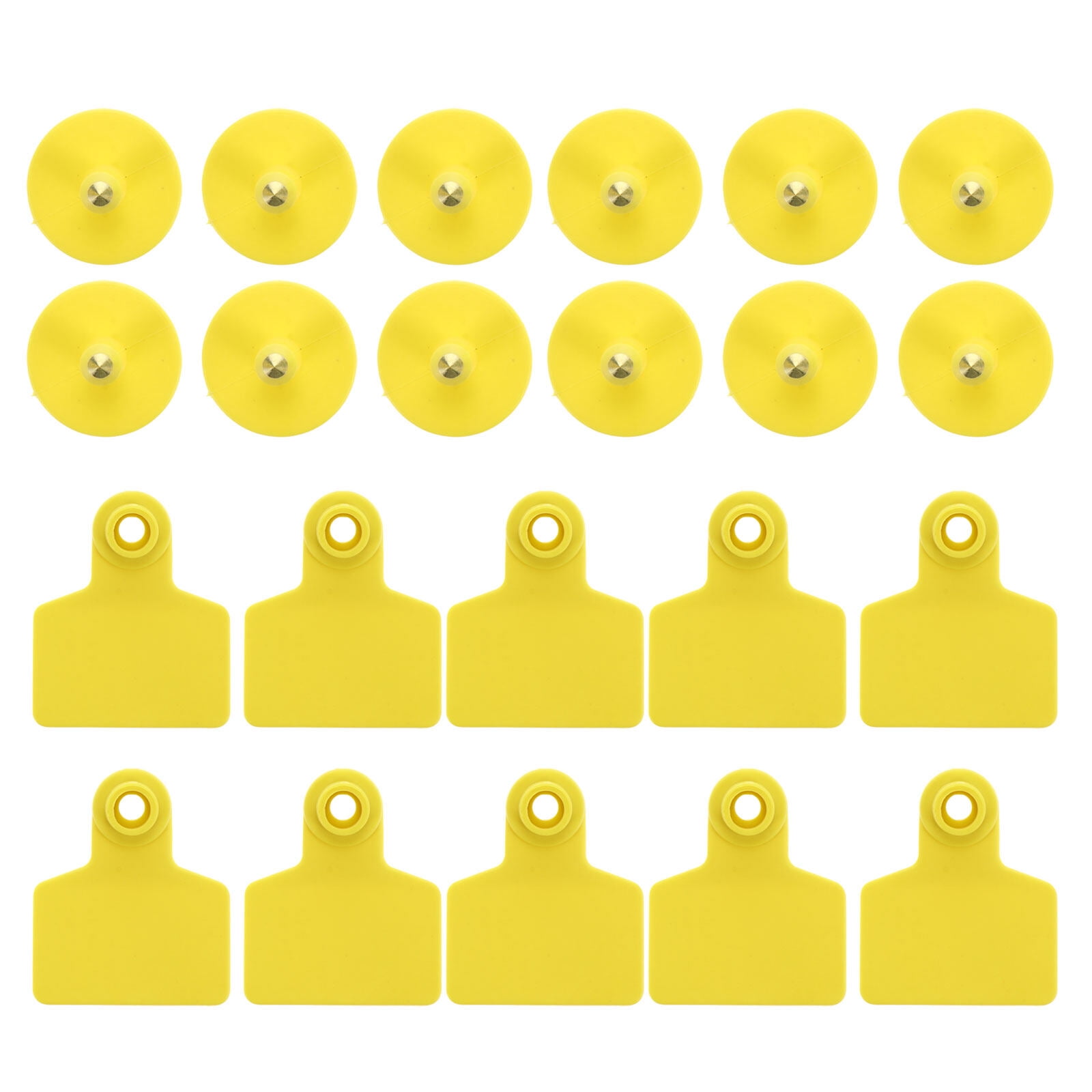 100 Pcs Cattle Ear Tags Animal Cow Livestock Tagging Tool Numbered ...