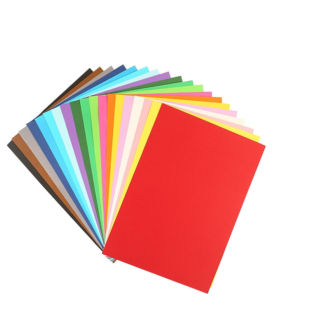 100 Pcs Children Colored Copy Paper Kindergarten Hand Craft Paper DIY ...